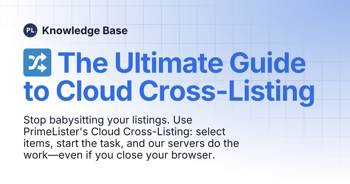 🔀 The Ultimate Guide to Cloud Cross-Listing | Knowledge Base